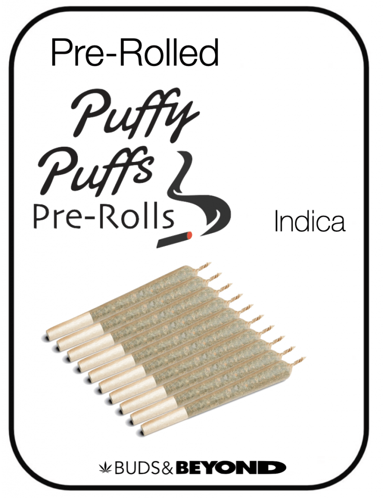 Puffy Puff Pre-Rolls INDICA for Sale Online (5 pack) - High Quality