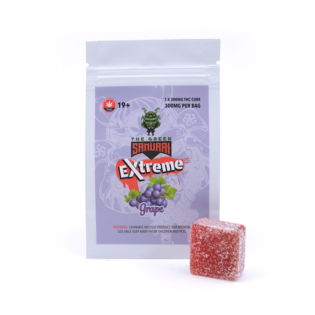 GREEN SAMURAI EXTREME 300mg THC Cube - Order Gummies Now